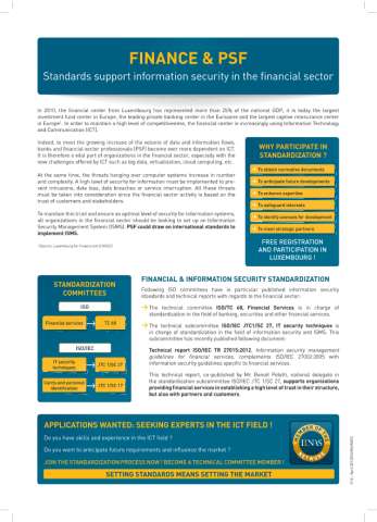Finance & PSF — Portail Qualité - Luxembourg